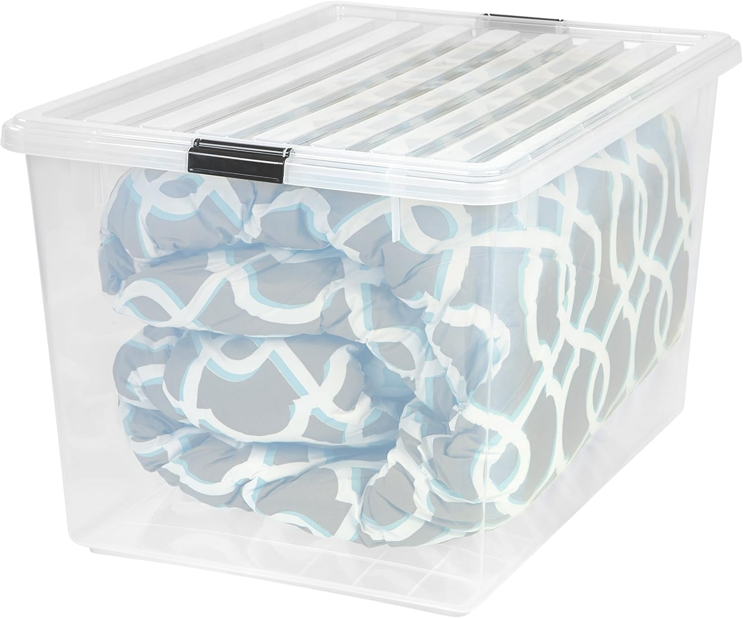 IRIS USA 132 Qt Stackable Plastic Storage Bins with Lids, 1 Pack - BPA ...