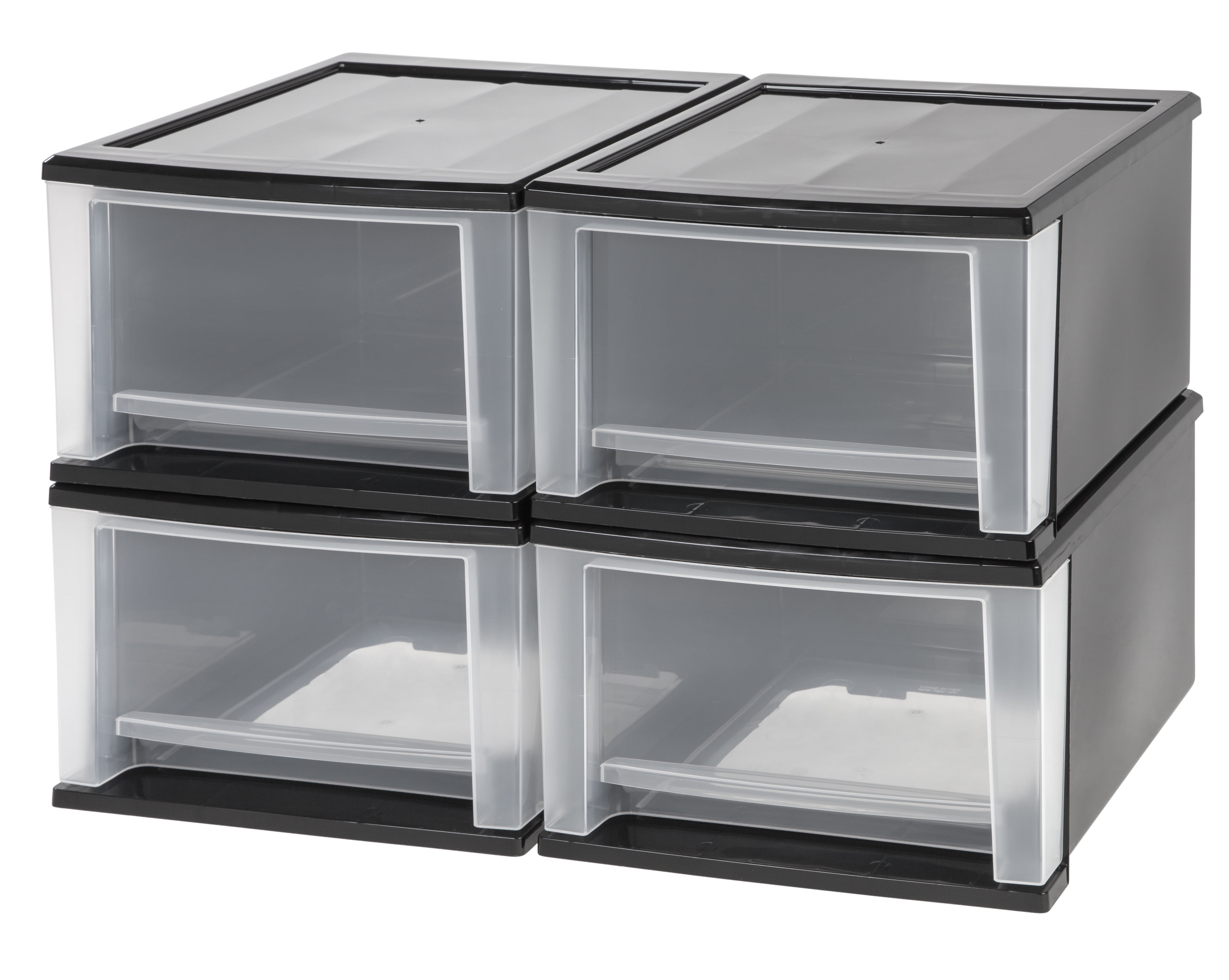 Free Shipping! IRIS USA Stackable Plastic 7-Quart Stacking Drawer, 4 ...