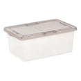 IRIS 17 Qt. Plastic Storage Bin with Lid, Stackable Storage Container ...