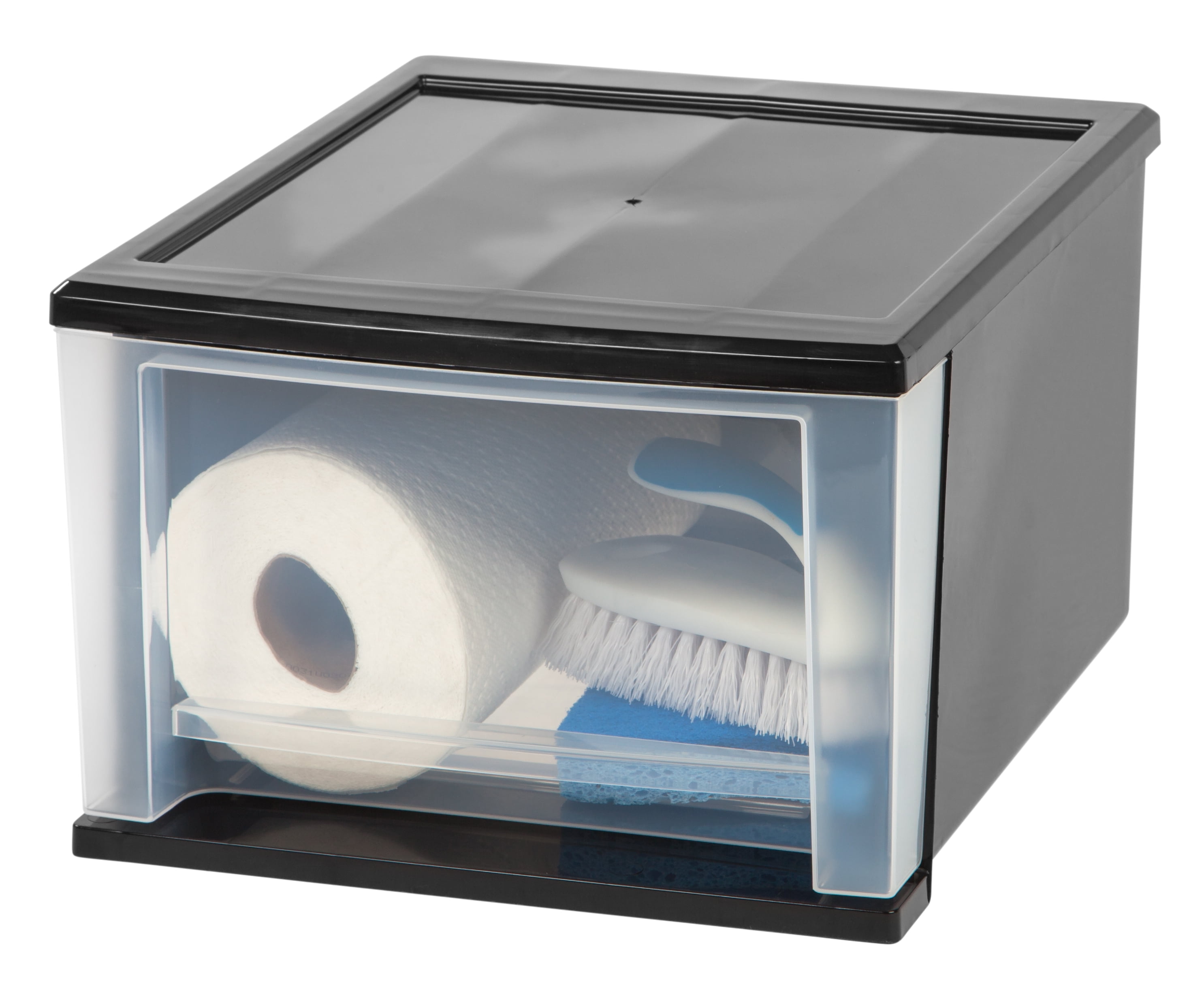 IRIS USA 17 Quart Stacking Drawer, Black - Walmart.com