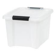 Citylife 44 Qt. Clear See-thru XLarge Big Plastic Storage Bins, Long ...