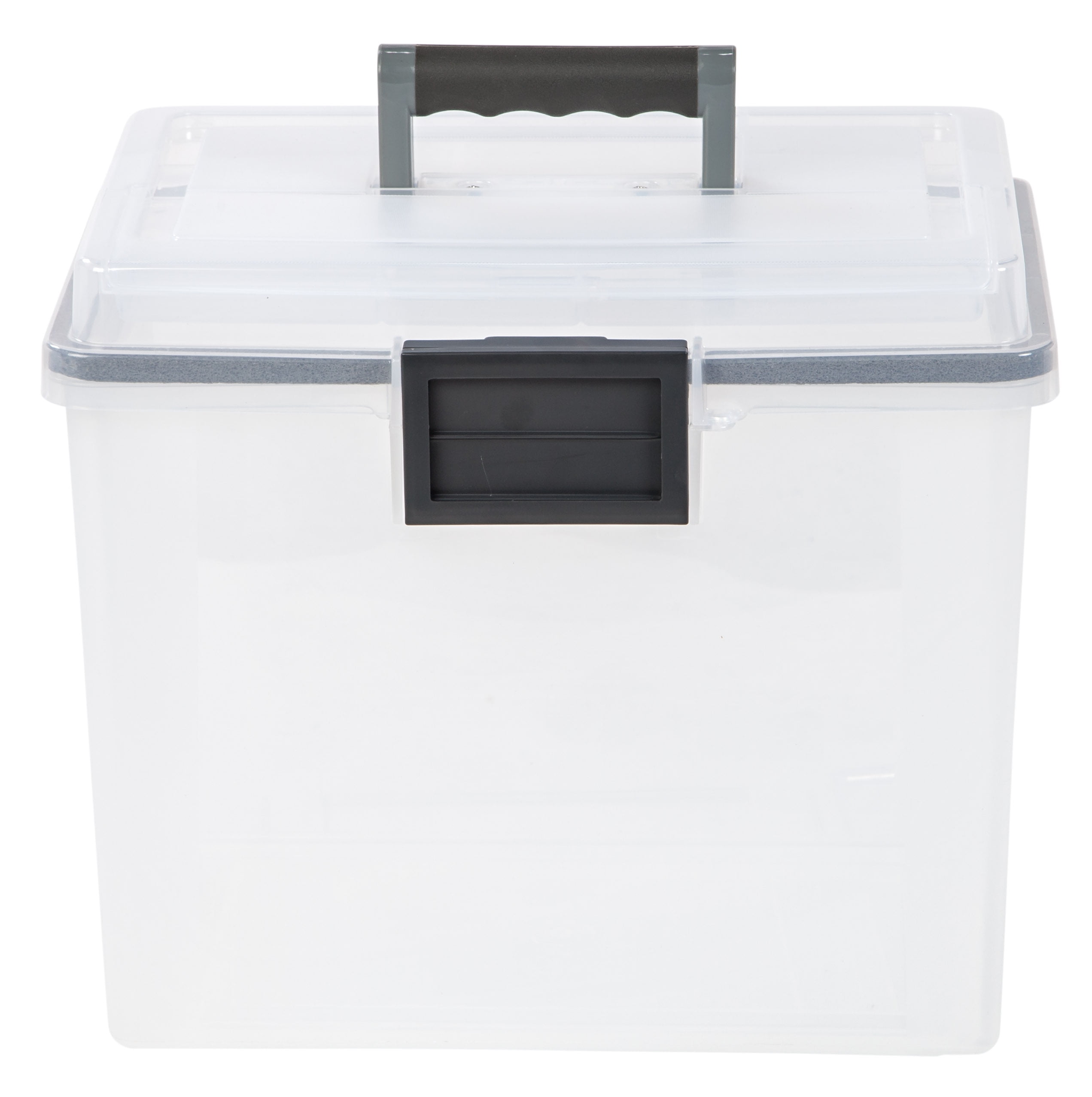 IRIS 19 Qt. WEATHERPRO Plastic Office Storage Portable Letter Size File ...