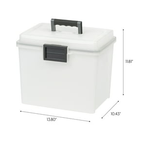 plastic file boxes with handles