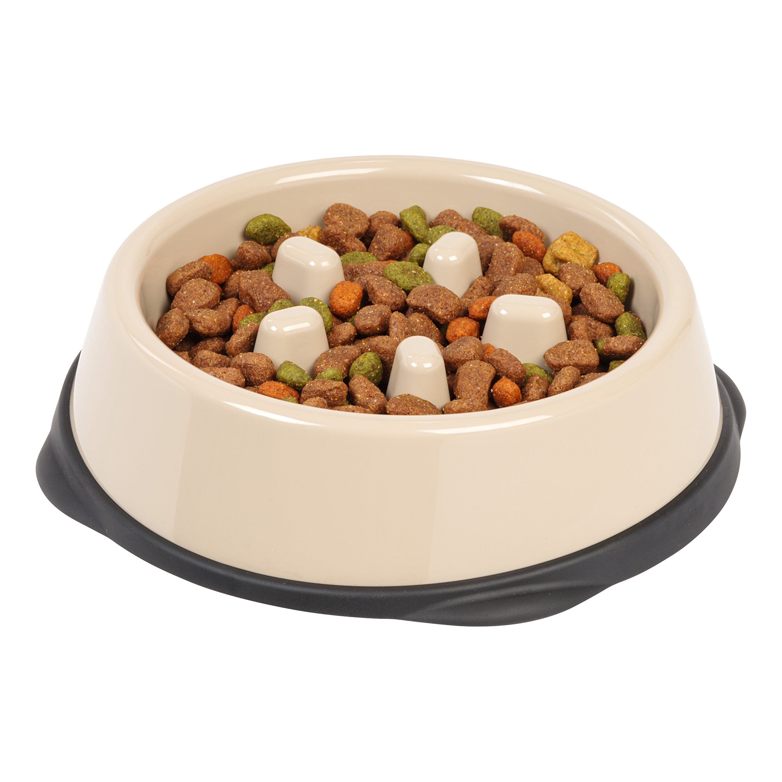 IRIS USA 2 Cups DPF11 Slow Feeder Dog Bowl, Anti-Slip, Easy to Clean, Interactive Puzzle Toy ...