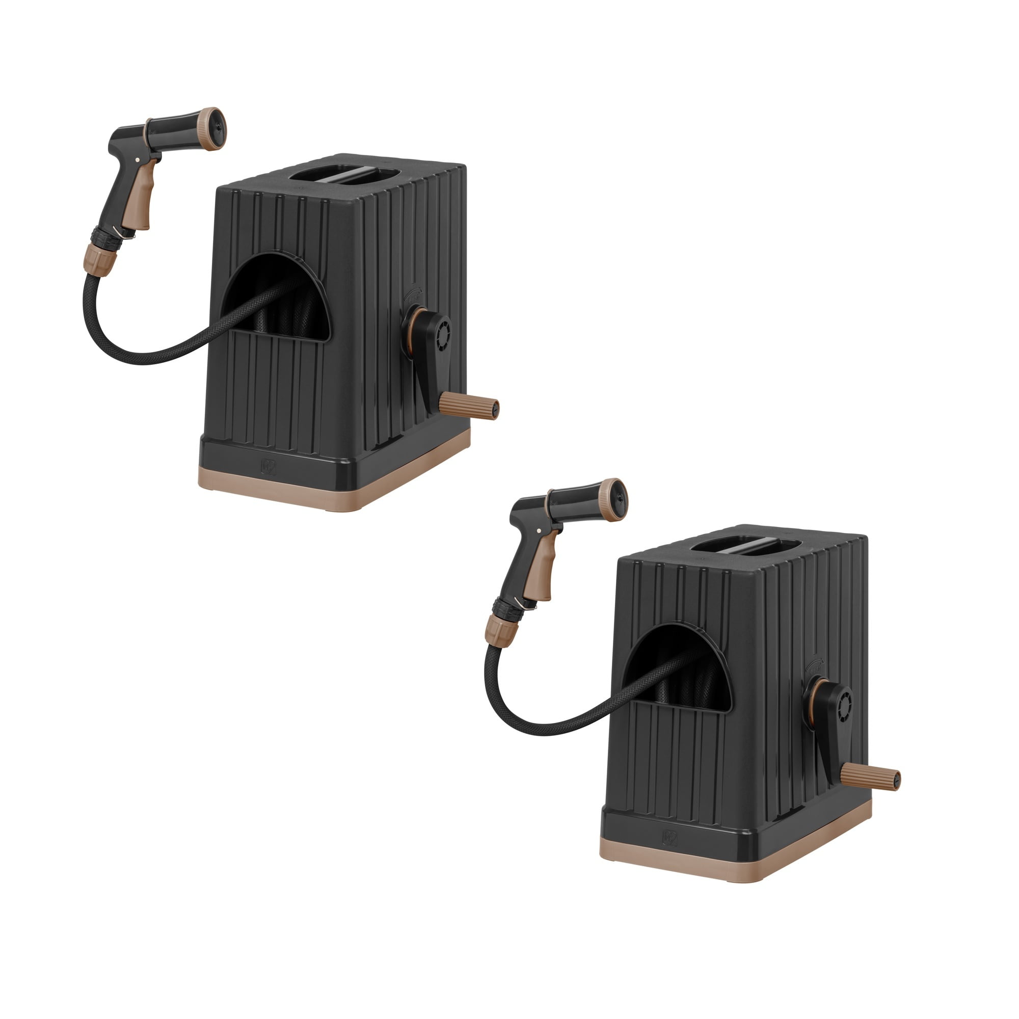 IRIS USA Plastic Garden Hose with Nozzle and Hose Connector, UV ...