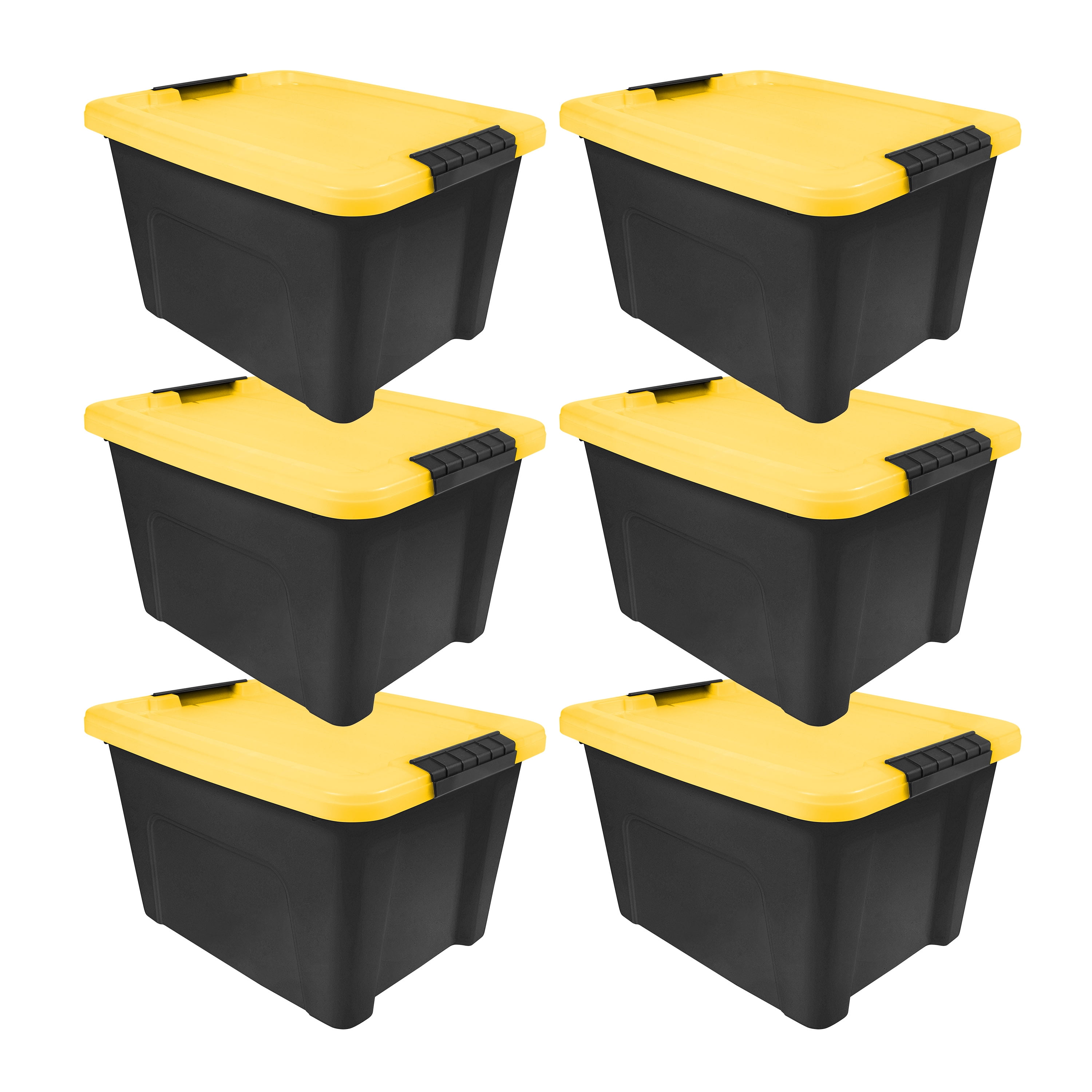 IRIS 20 Qt. Plastic Storage Bins with Lids, Stackable Storage ...