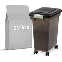 Van Ness 50 lb Pet Box: Dog Food Rolling Storage Container with Wheels ...
