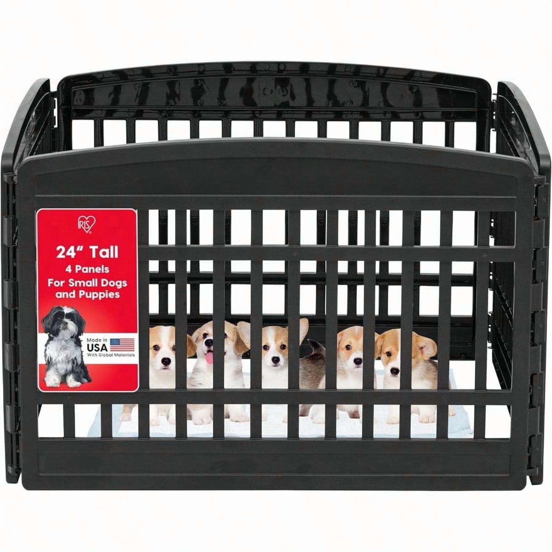 IRIS USA 24 4Panel Puppy Playpen 35 X 35 X 24 Dog Playpen Dog Play Pen ...