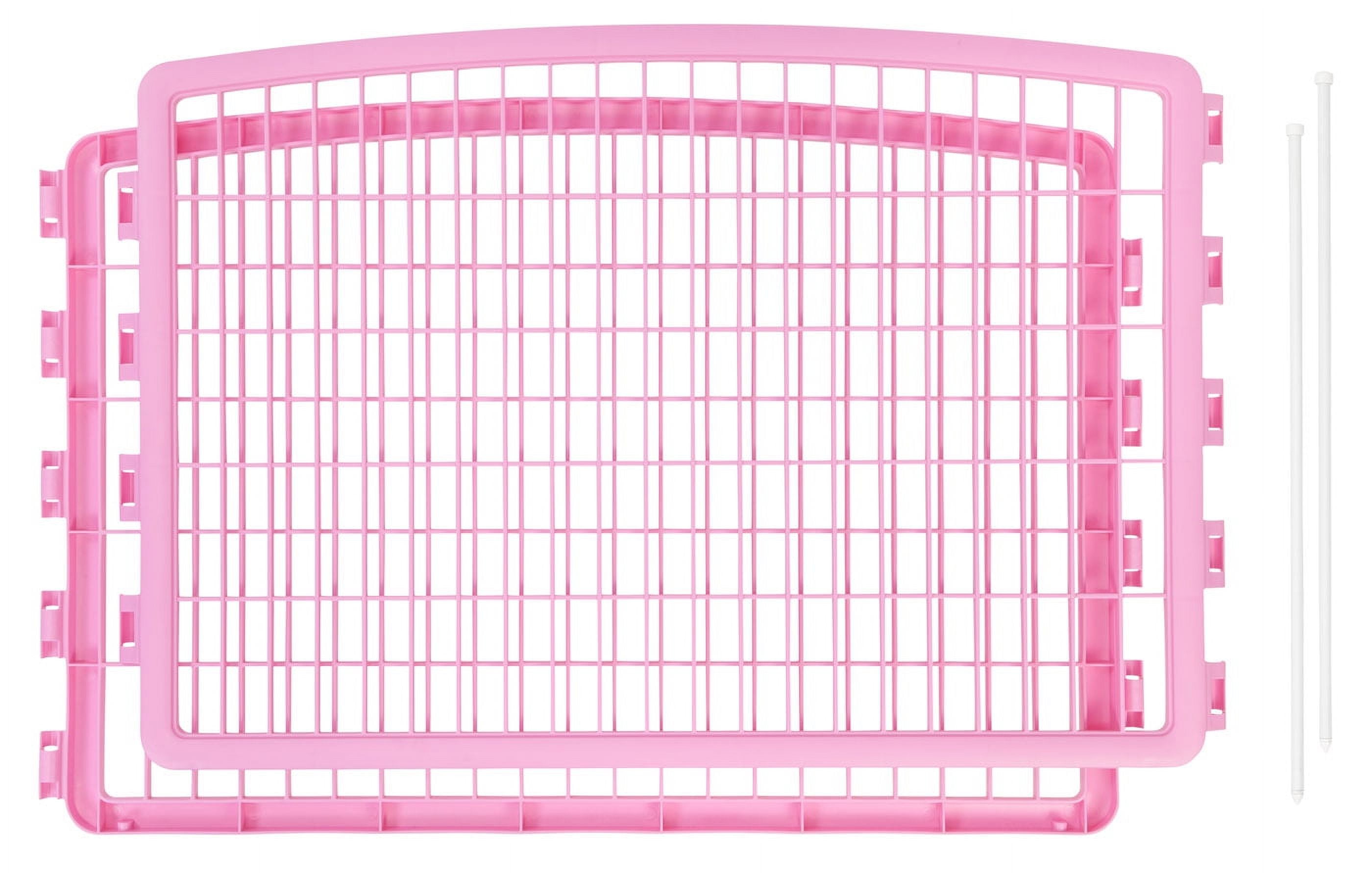 IRIS USA 24'' Pet Playpen 2 Panel Add-On with Connecting Rods, Dog ...