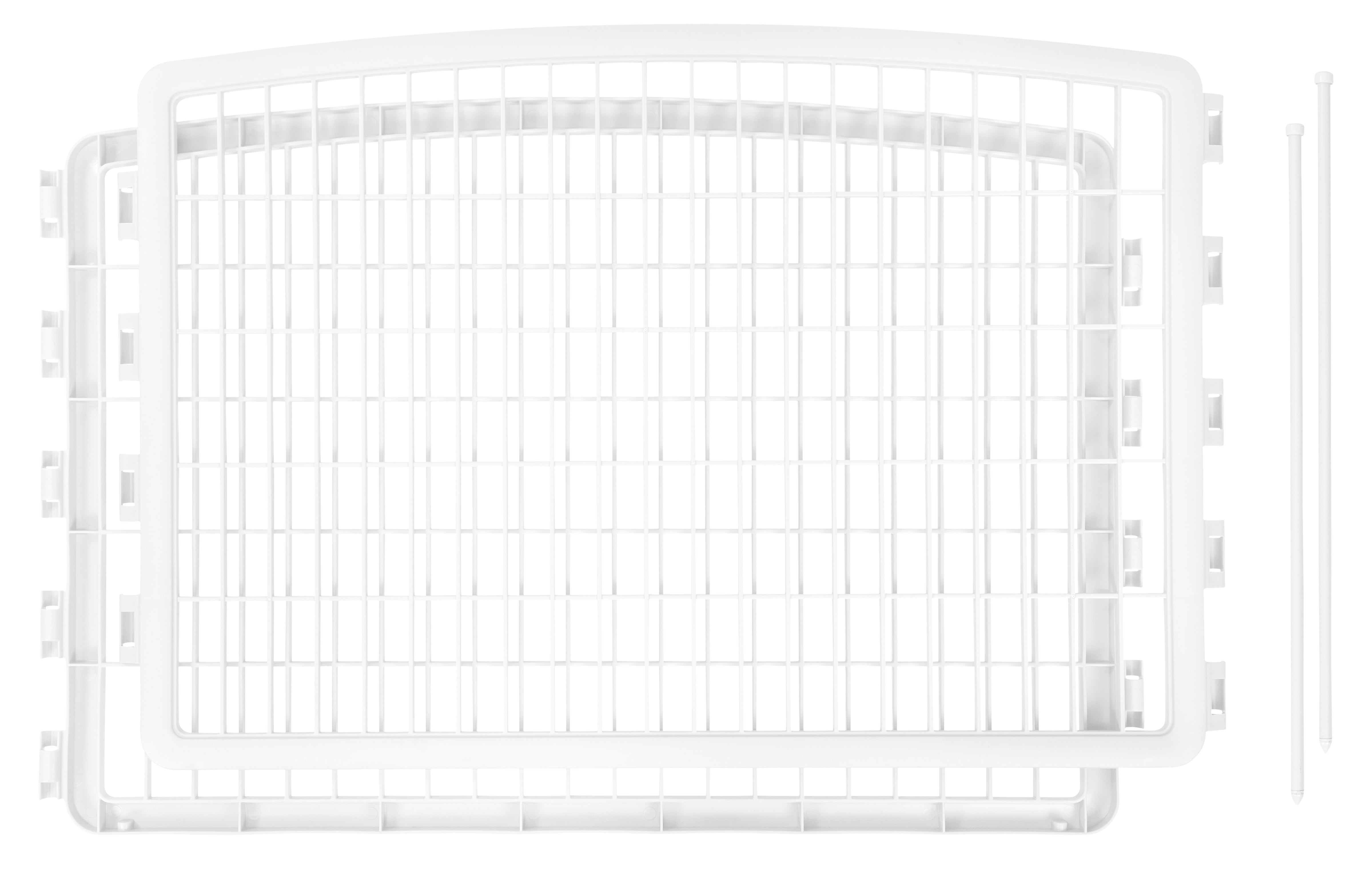 IRIS USA 24'' Pet Playpen 2 Panel Add-On with Connecting Rods, Dog ...