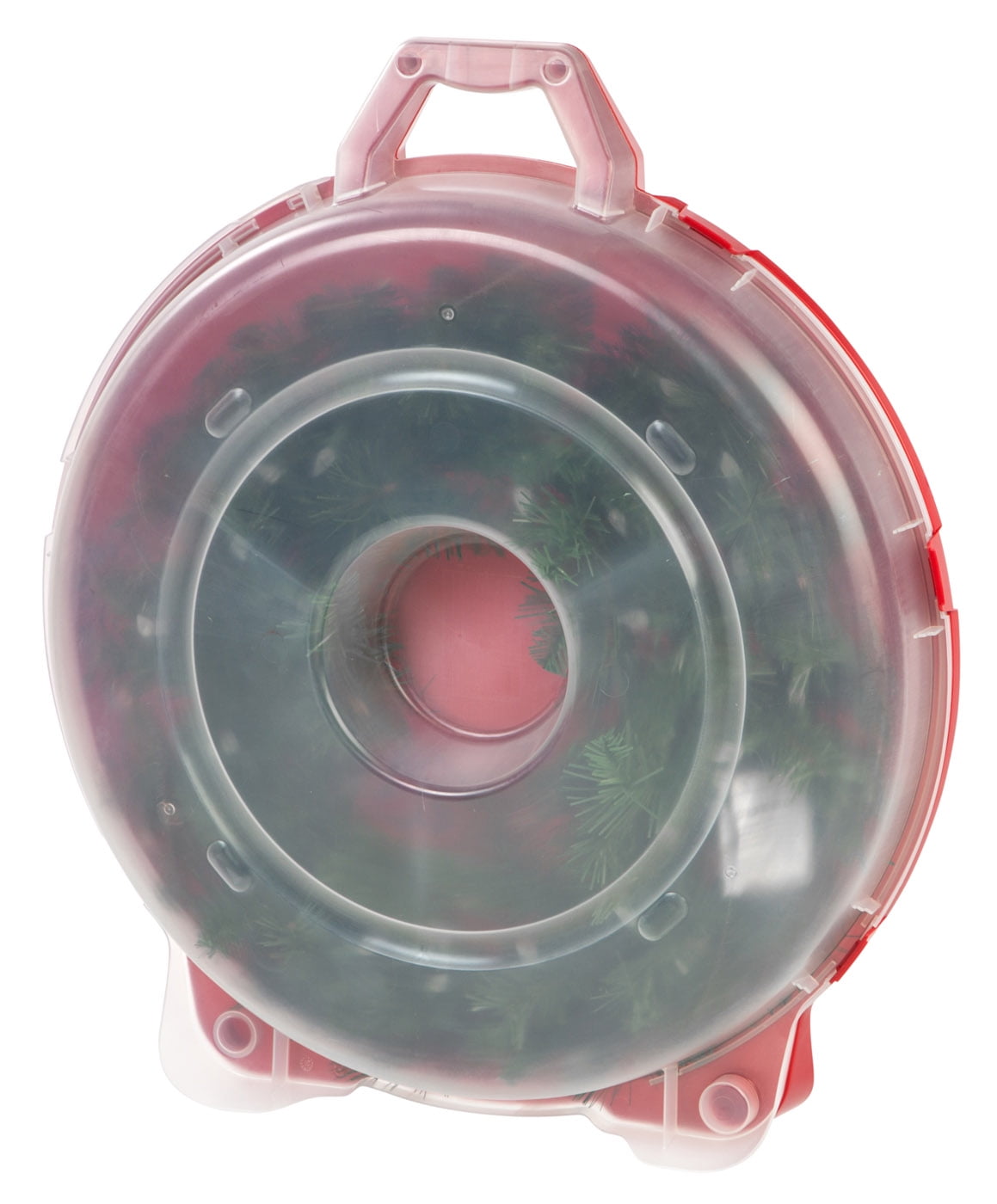 "IRIS USA 24"" Christmas Wreath Organizer, Storage Container Box with ...