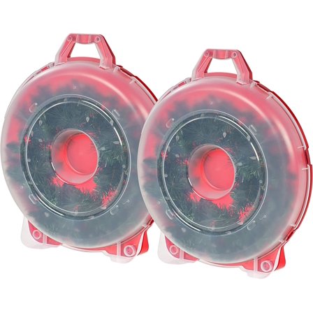 Homz Holiday Storage 24in. Wreath Box - Walmart.com