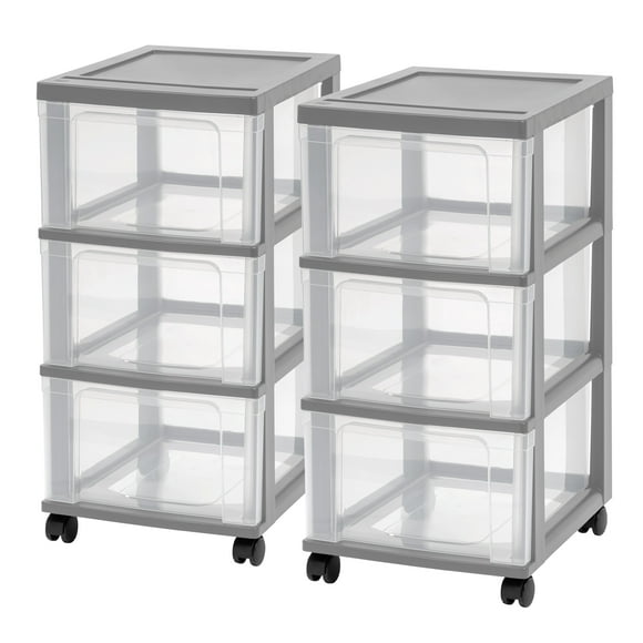 3 Drawer Plastic Storage