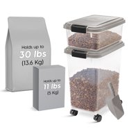 simplehuman 30L Pet Food Storage, Stainless Steel, Dry Animal Food Bin ...