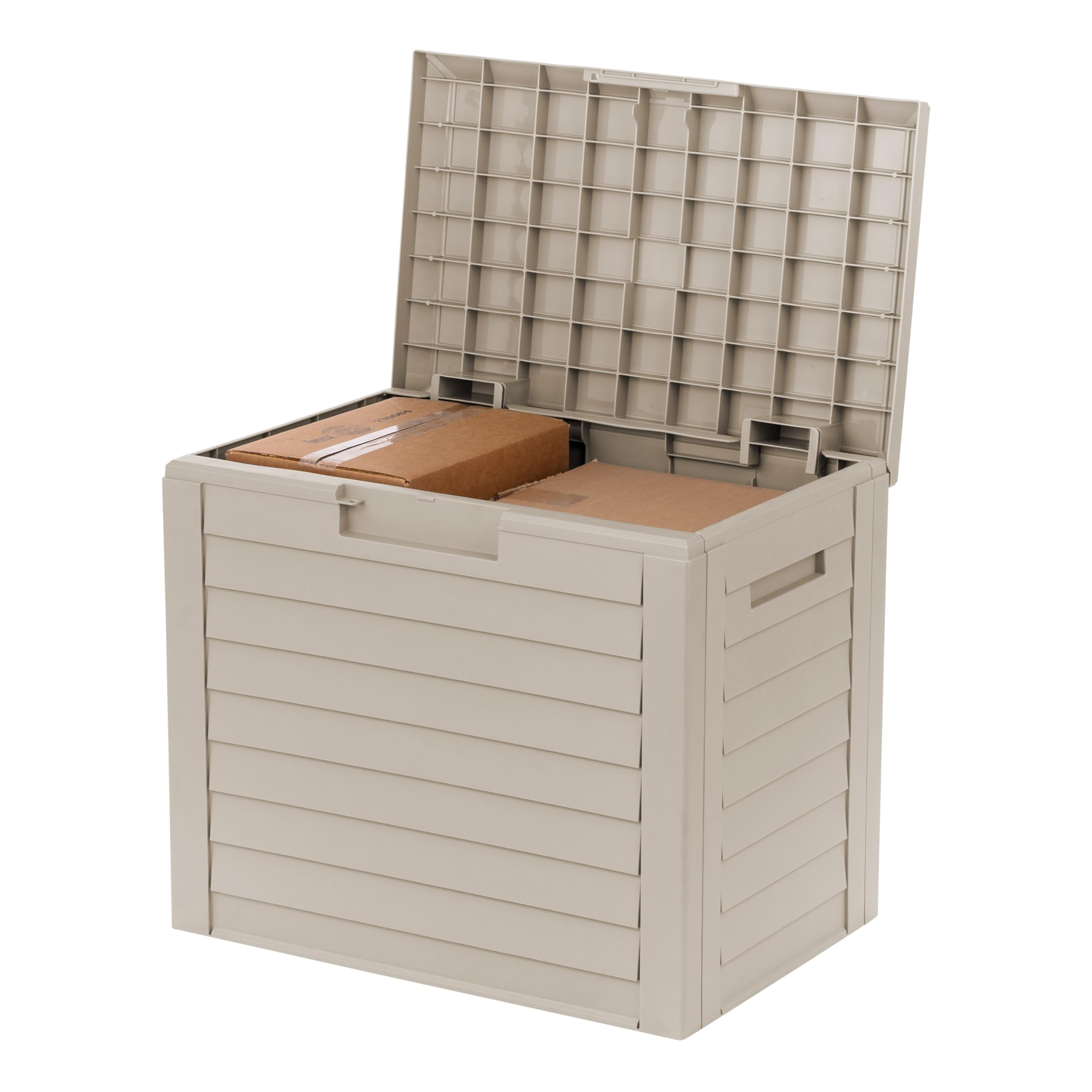 IRIS USA 35-Gallon Outdoor Deck Storage Box, Lockable & UV-Protected ...