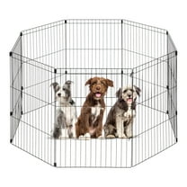 IRIS USA 34'' 2 Panel Exercise Pet Playpen Add-On, Black - Walmart.com