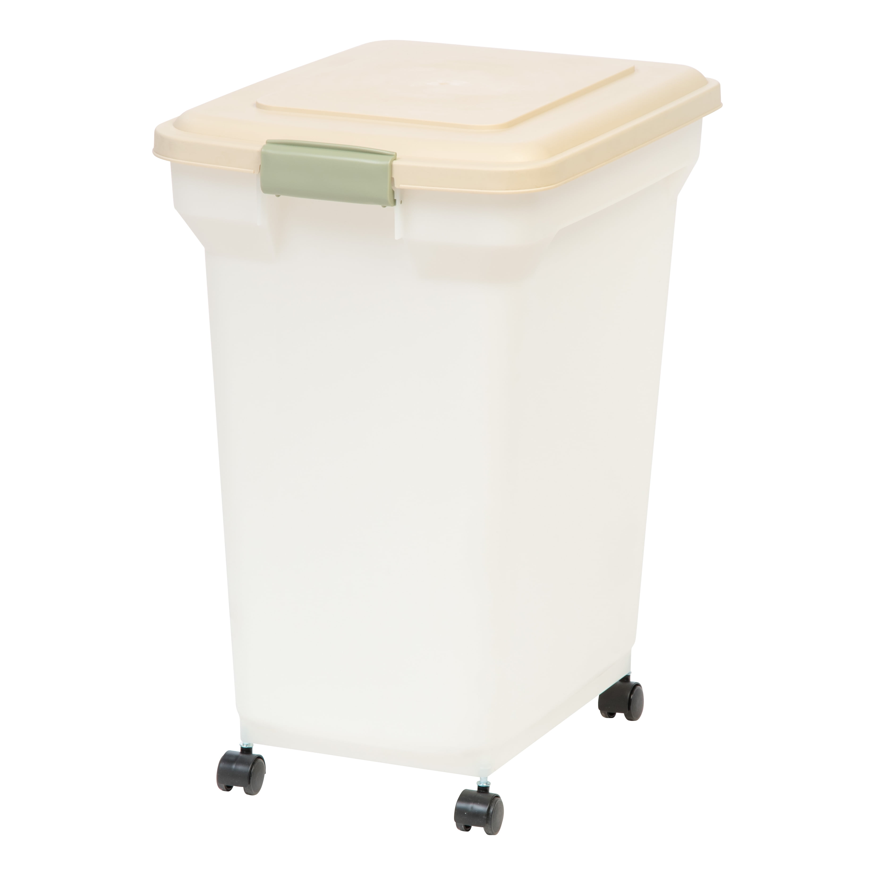 IRIS 42 Lbs / 55 Qt WeatherPro Airtight Pet Food Storage Container with ...