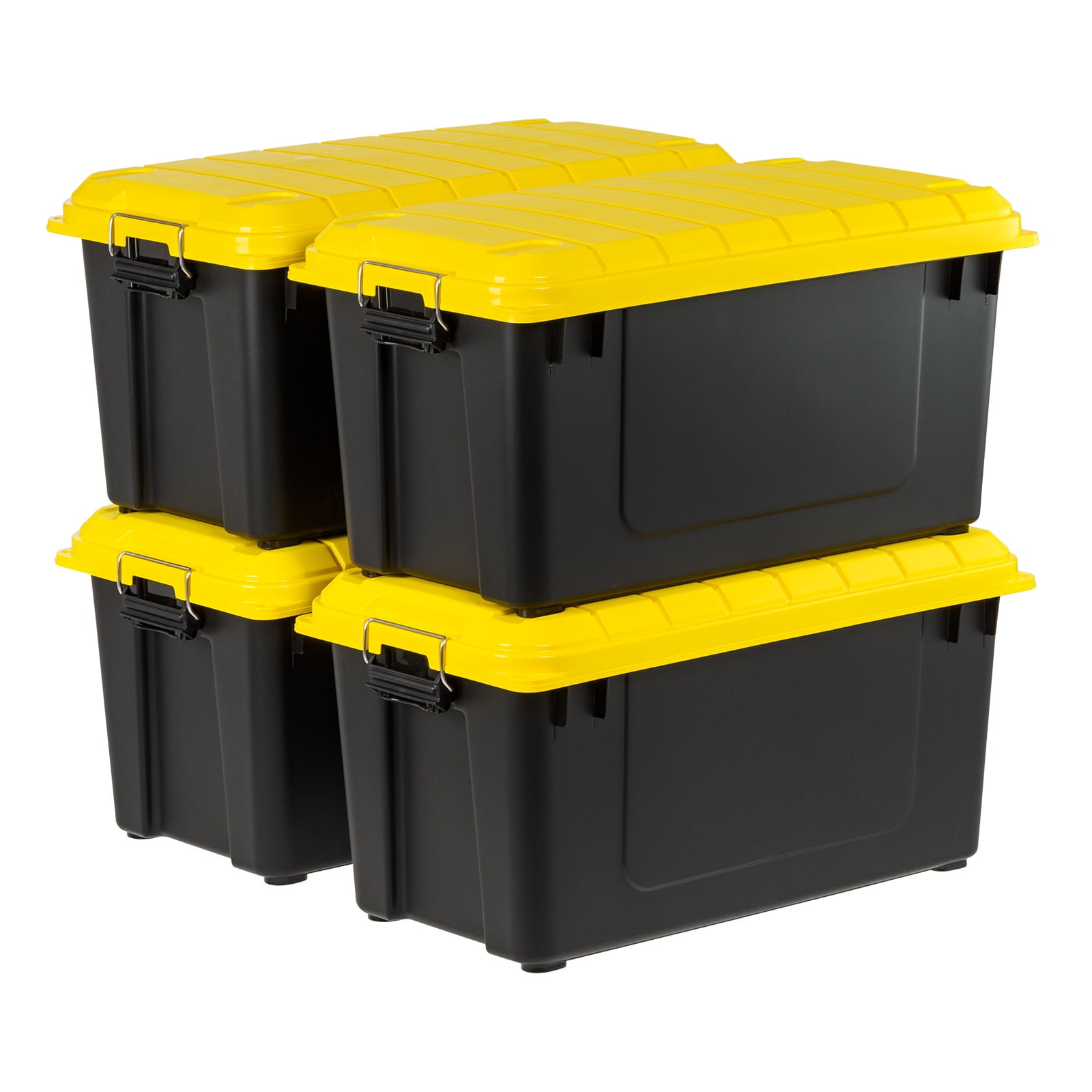 IRIS USA 4Pack 82qt/20gal WeatherPro™ Storage Utility Tote Container ...