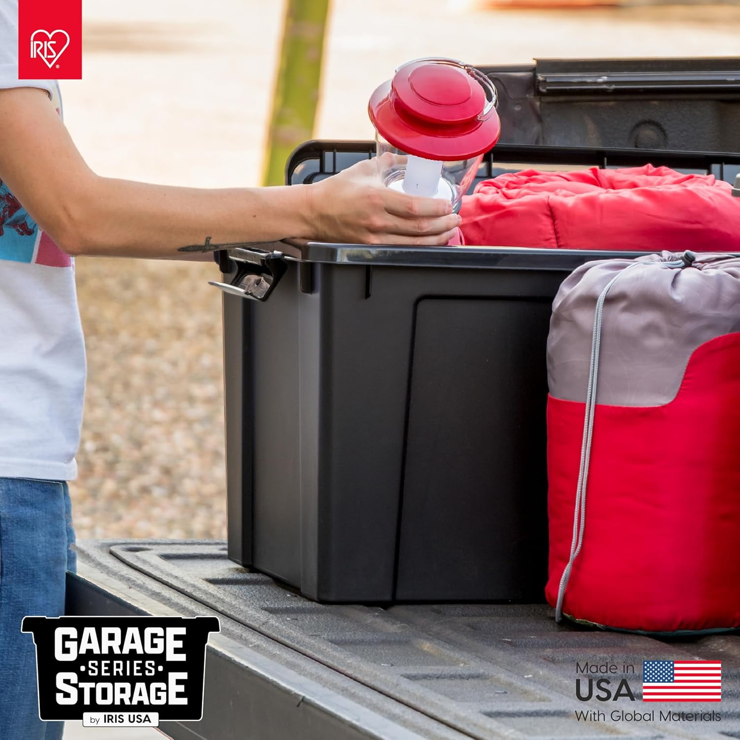 IRIS USA 5 Gallon Lockable Storage Bins with Lids, 6 Pack - Made in USA ...