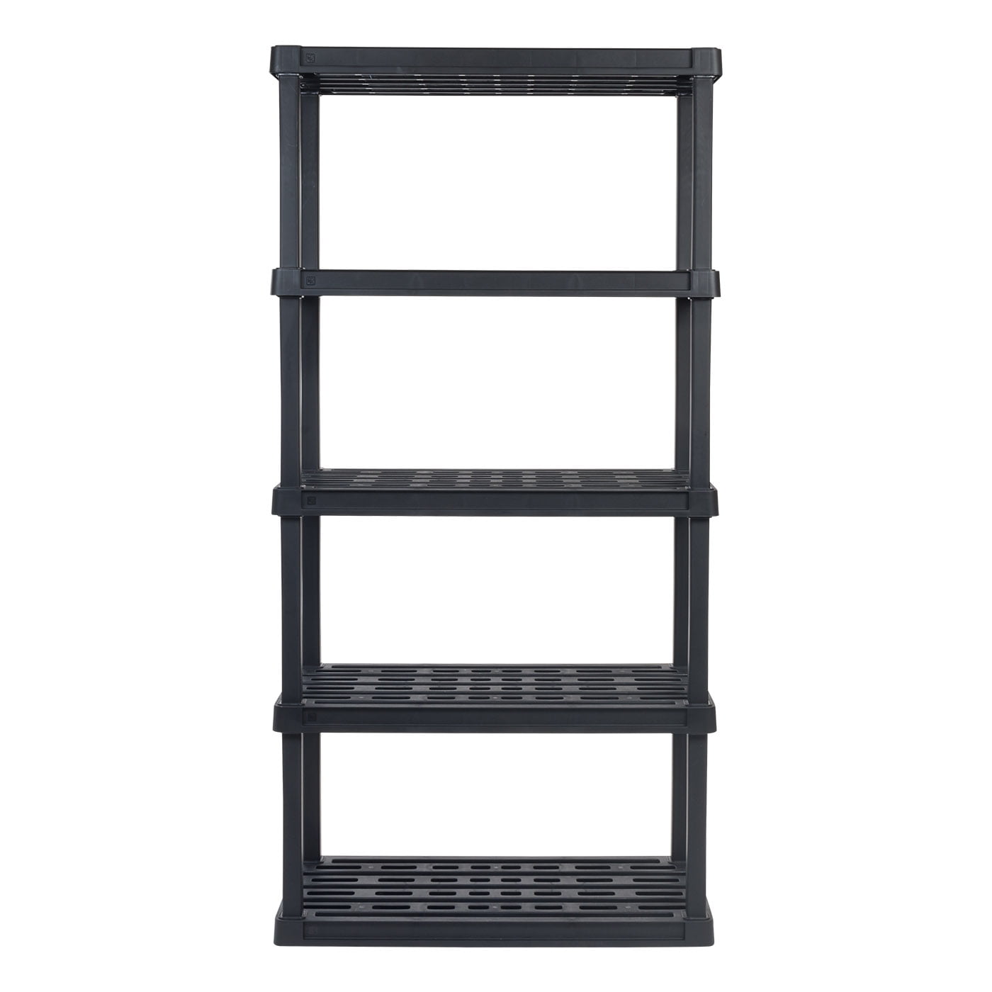 IRIS USA, 5-Tier Wide Plastic Rack Storage Shelf with 500lb. Total ...