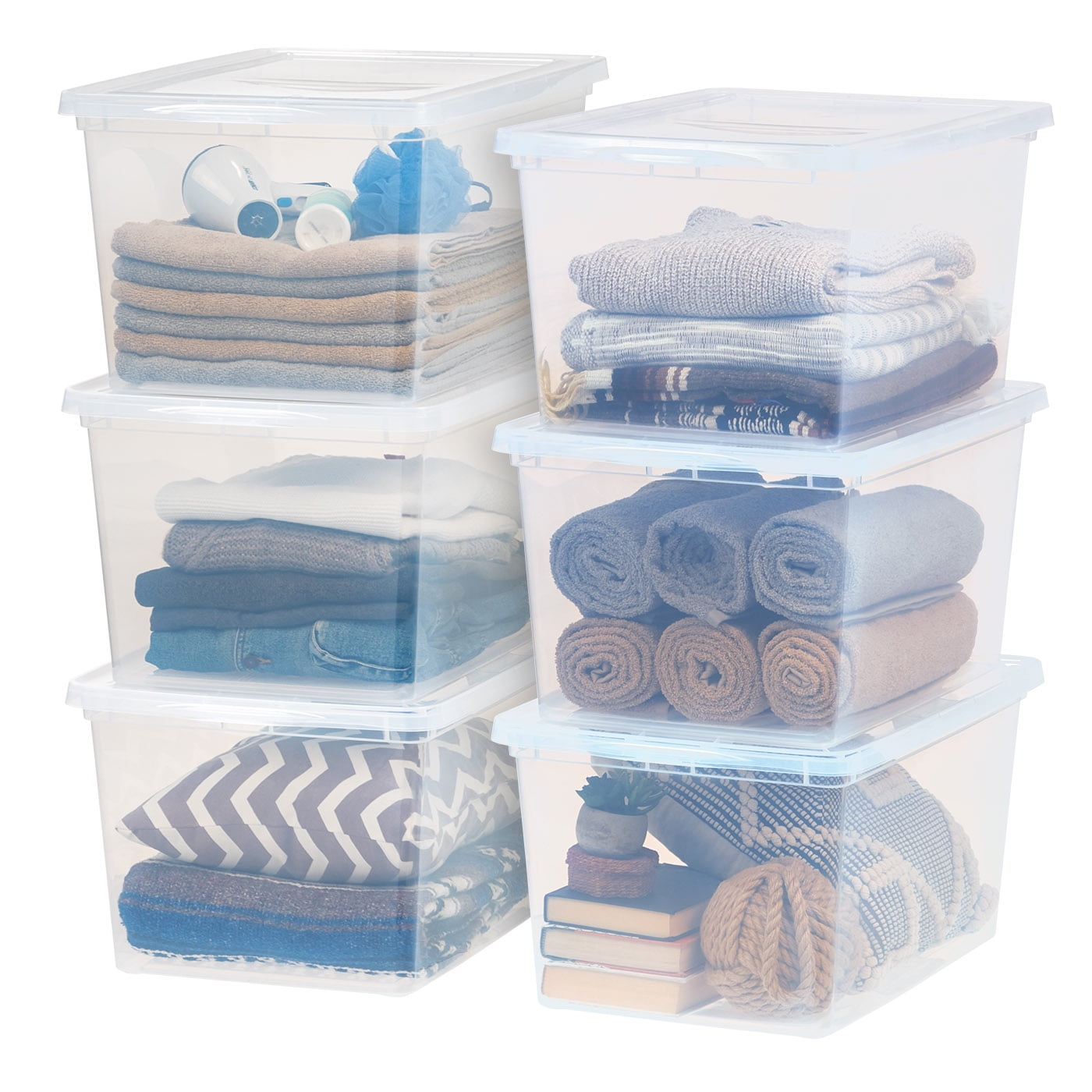 Free Shipping! IRIS USA 58 Qt Clear Storage Box, BPA-Free Plastic ...