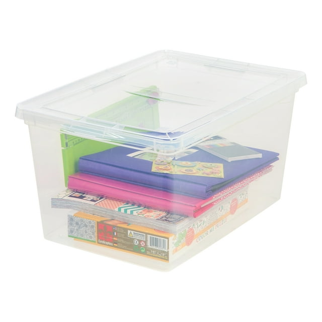 IRIS 58 Quart Plastic Storage Bin Tote Organizing Container with ...