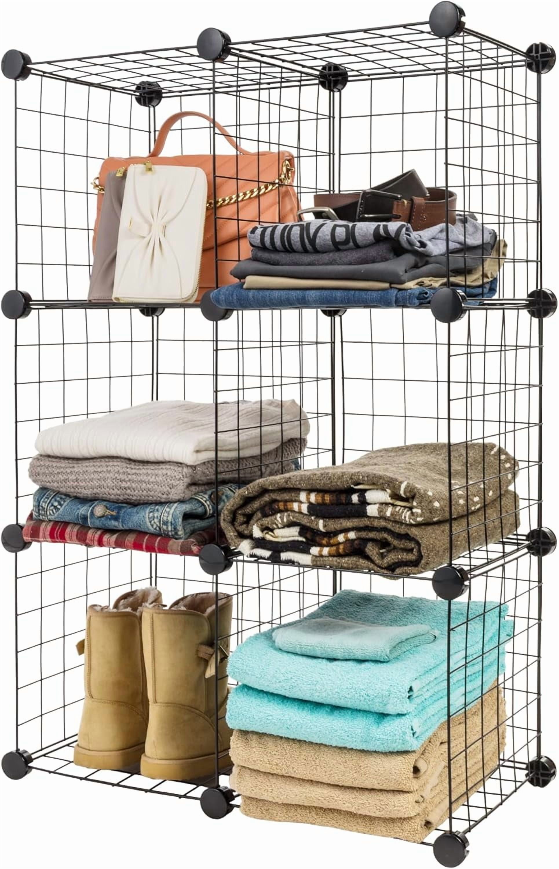 IRIS 6 Cube Modular Wire Cube Storage Organizer, Adjustable ...