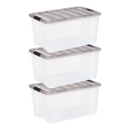 Your Zone Square Stacking Bin Plastic, Gray Flannel, Set of 4 - Walmart.com