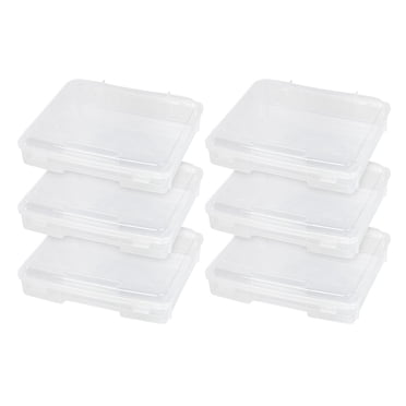 IRIS USA 14" x 14" Portable Scrapbook Case, Clear, 4 Pack - Walmart.com
