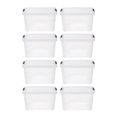 IRIS USA 8 Pack 32 Quart Stack & Pull™ Box, Clear - Walmart.com