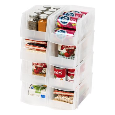 IRIS Jumbo Stacking Storage Bin, Black - Walmart.com