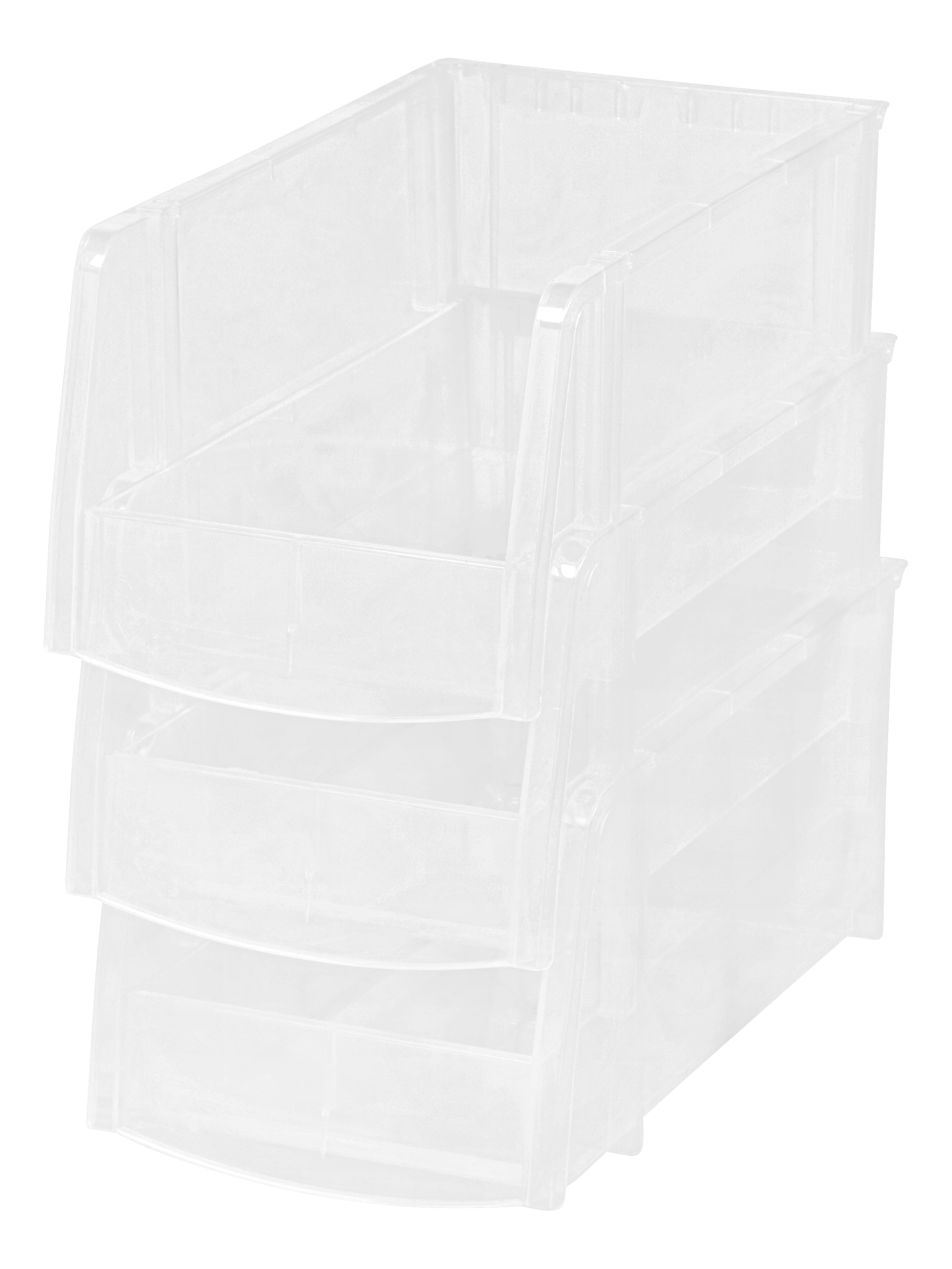 IRIS USA 8 Pack Medium Plastic Storage Basket, Stackable Organizing ...