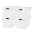 IRIS USA, Plastic Storage Bins, 91 Qt, Stackable with Lids + more ...