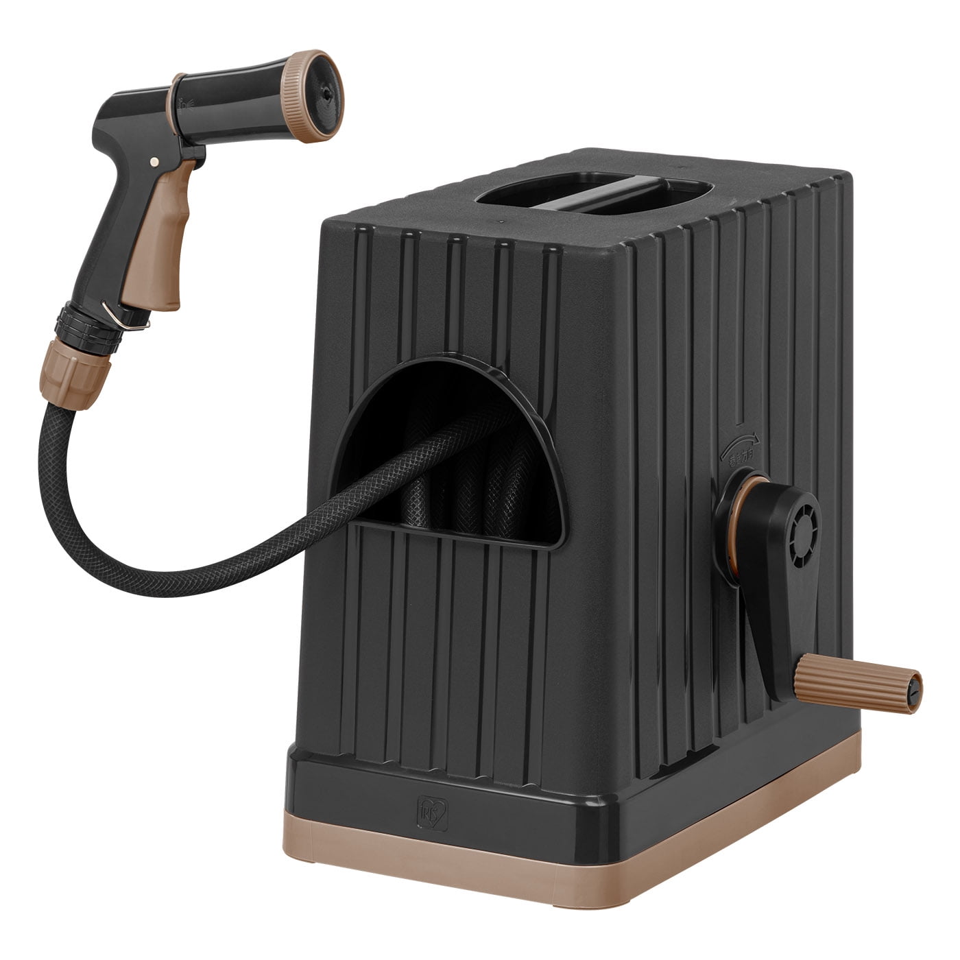 IRIS USA All-in-One Retractable 98 ft. Hose Reel with 5 Spray Nozzle ...