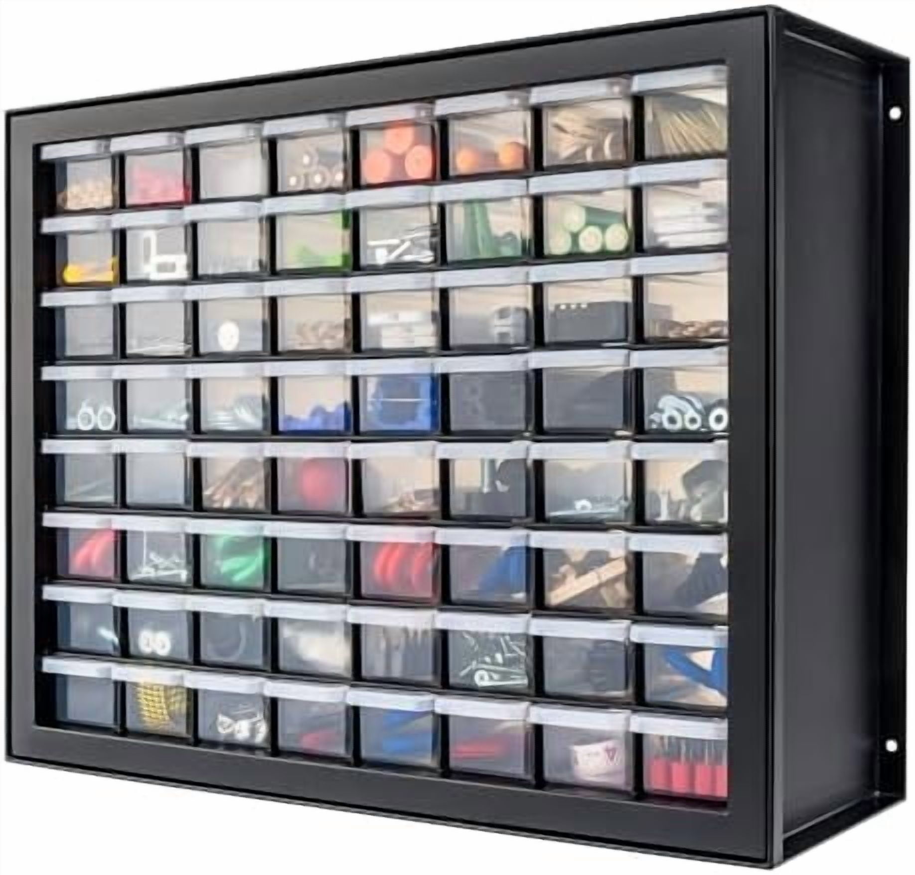 IRIS USA Bead Organizer Drawers, 64-Drawer, Screw Tool Electronics ...