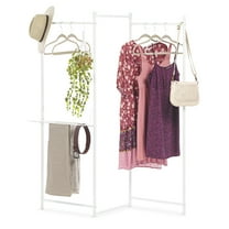IRIS USA Free-Standing Clothing Rack, Clothes Organizer, Foldable ...