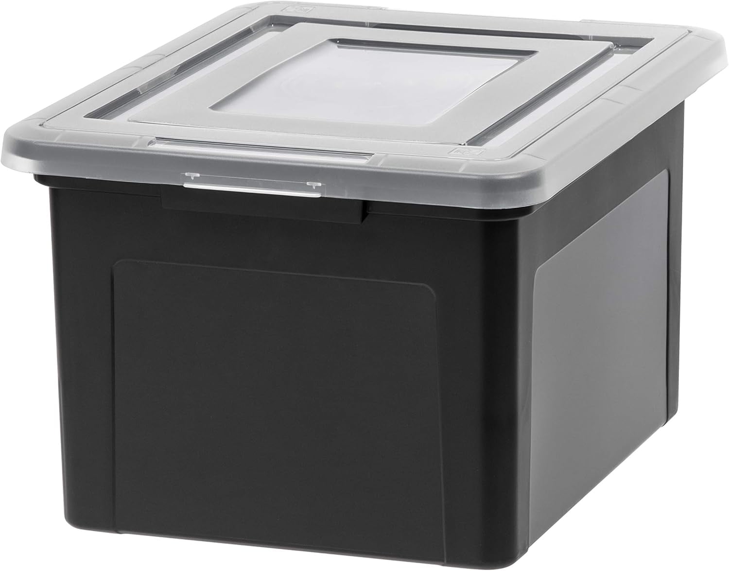 IRIS USA File Box, Plastic File Organizer with Lids for Letter/Legal ...