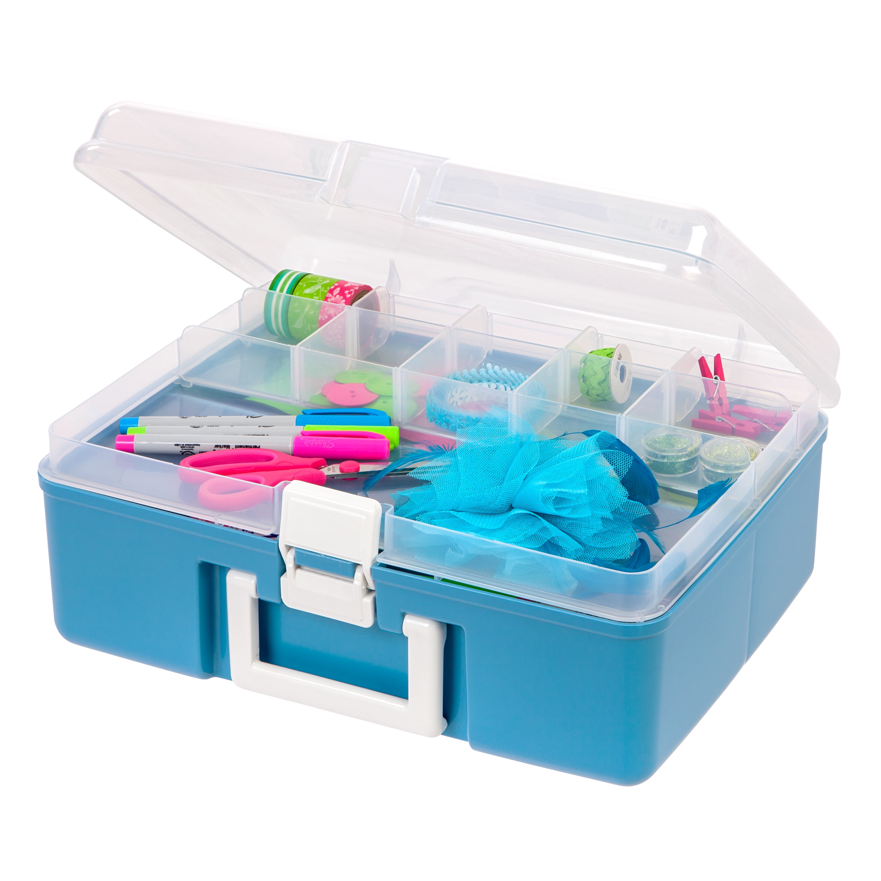 IRIS USA, Large Embellishment Organizer, Blue - Walmart.com