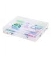 IRIS USA Large Plastic Divided Storage Case, Clear, 1 Pack - Walmart.com