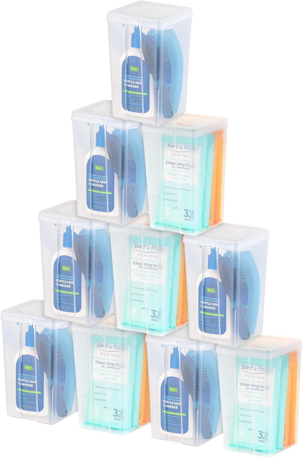 IRIS USA Medium Vertical Storage Container, Stackable Plastic Bin for ...