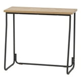 IRIS USA Modern Computer Office Desk Table with Matte Black Steel Frame ...