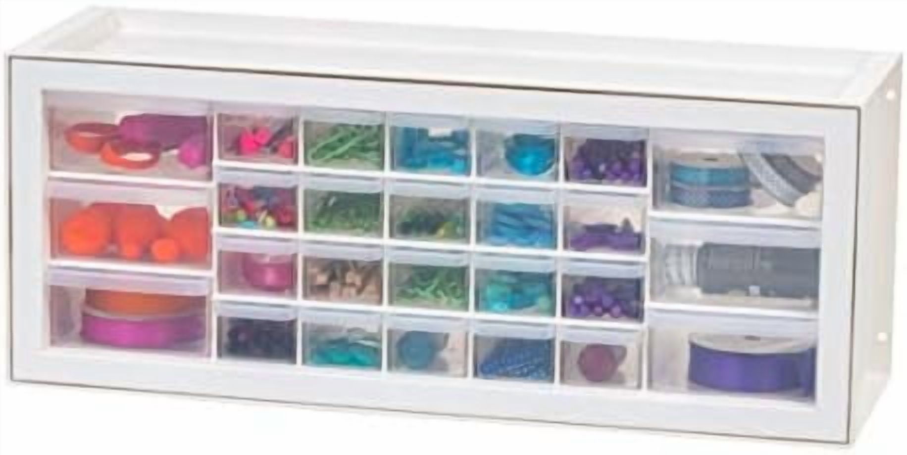IRIS USA Plastic Drawer Storage Organizer, 26-Drawer Teacher Toolbox ...