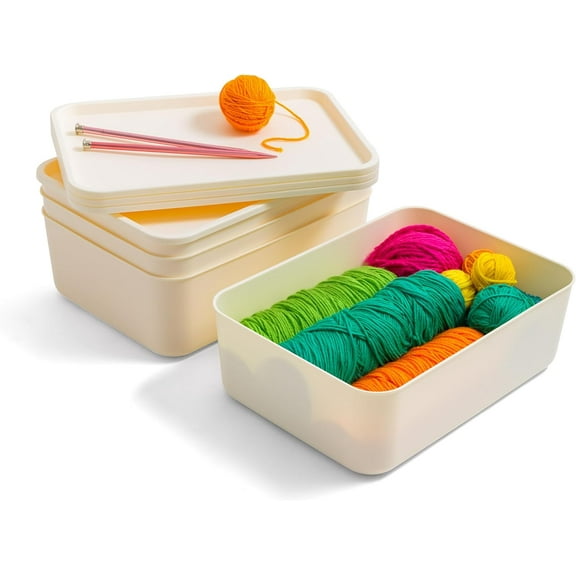 IRIS 20 Qt. Plastic Storage Bins with Lids, Stackable Storage ...