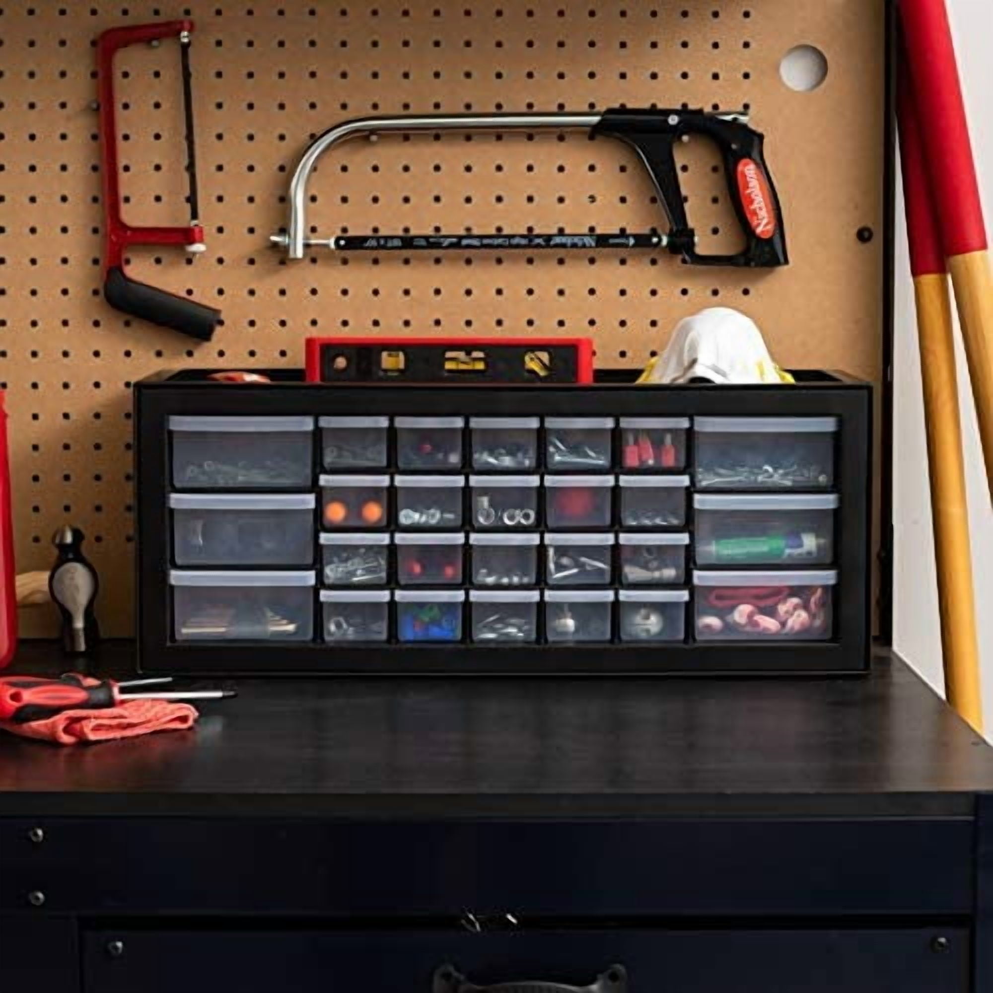 IRIS USA Plastic Storage Drawers, 26-Drawer, Stackable Teacher Toolbox ...