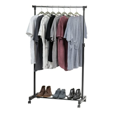 Household Essentials Valet Folding Clothes Rack, Strong Metal X-Frame ...