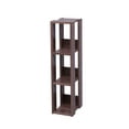 IRIS USA Slim 3-Shelf Open Wood Book Storage Office Shelving Unit ...