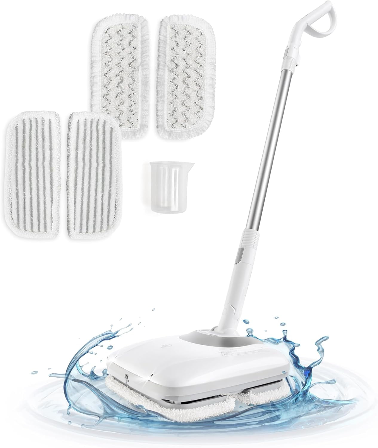 IRIS USA Rechargeable Cordless Electric Mop with Water Spray & 4 ...