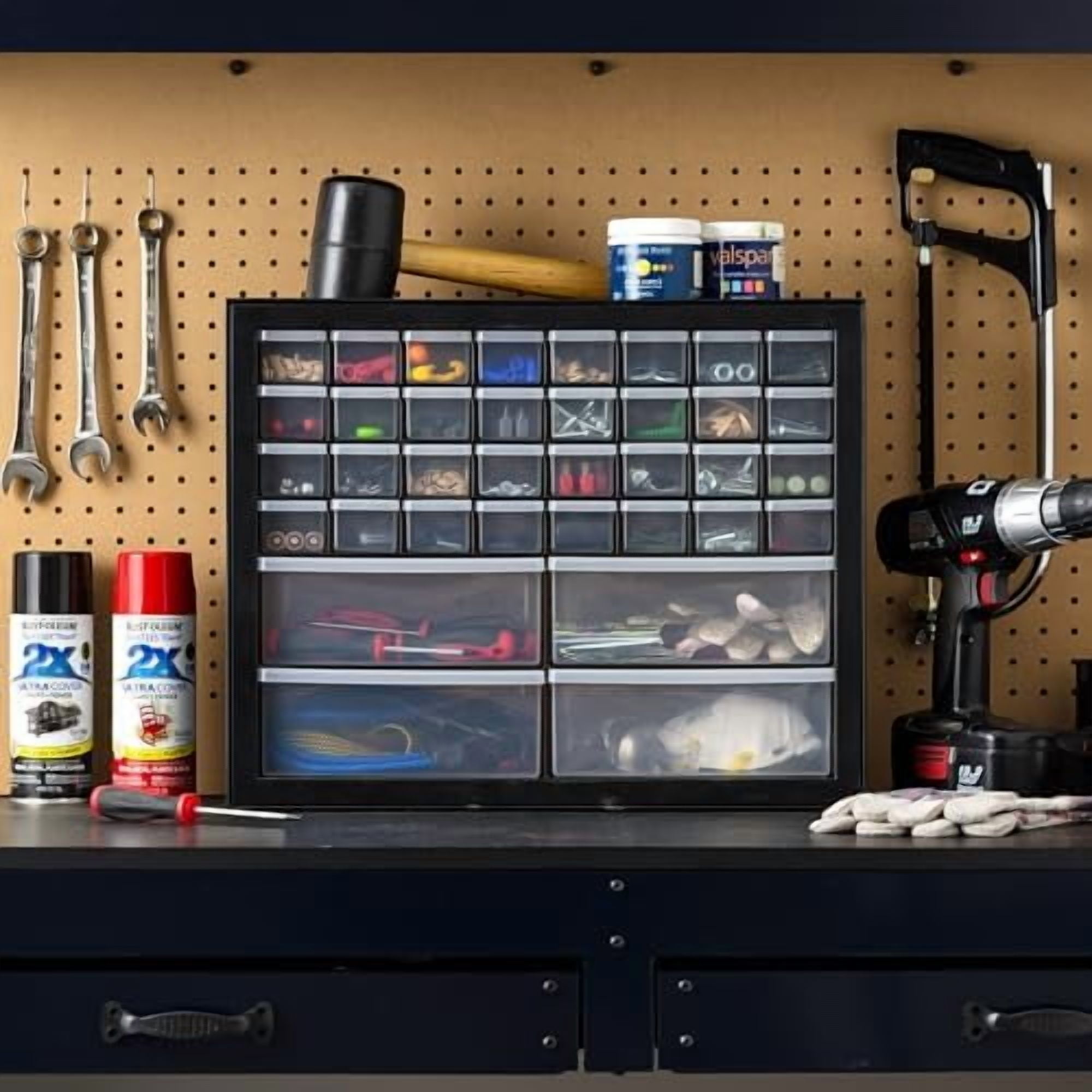 IRIS USA Screw Tool Organizer Small Parts Cabinet, 36-Drawer ...
