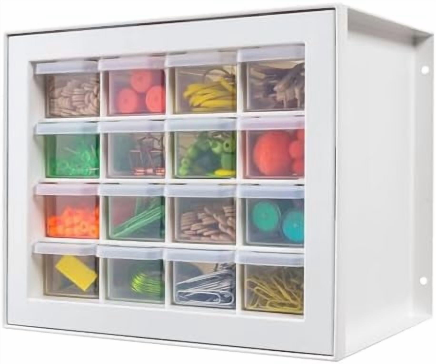 IRIS USA Small Drawer Organizer Storage, 16-Drawer Craft Cabinet for ...