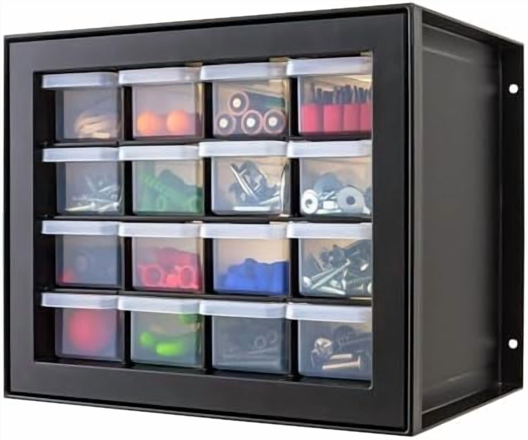 IRIS USA Small Plastic Drawer Organizer, 16-Drawer, Stackable Teacher Toolbox Crayon Small Parts ...